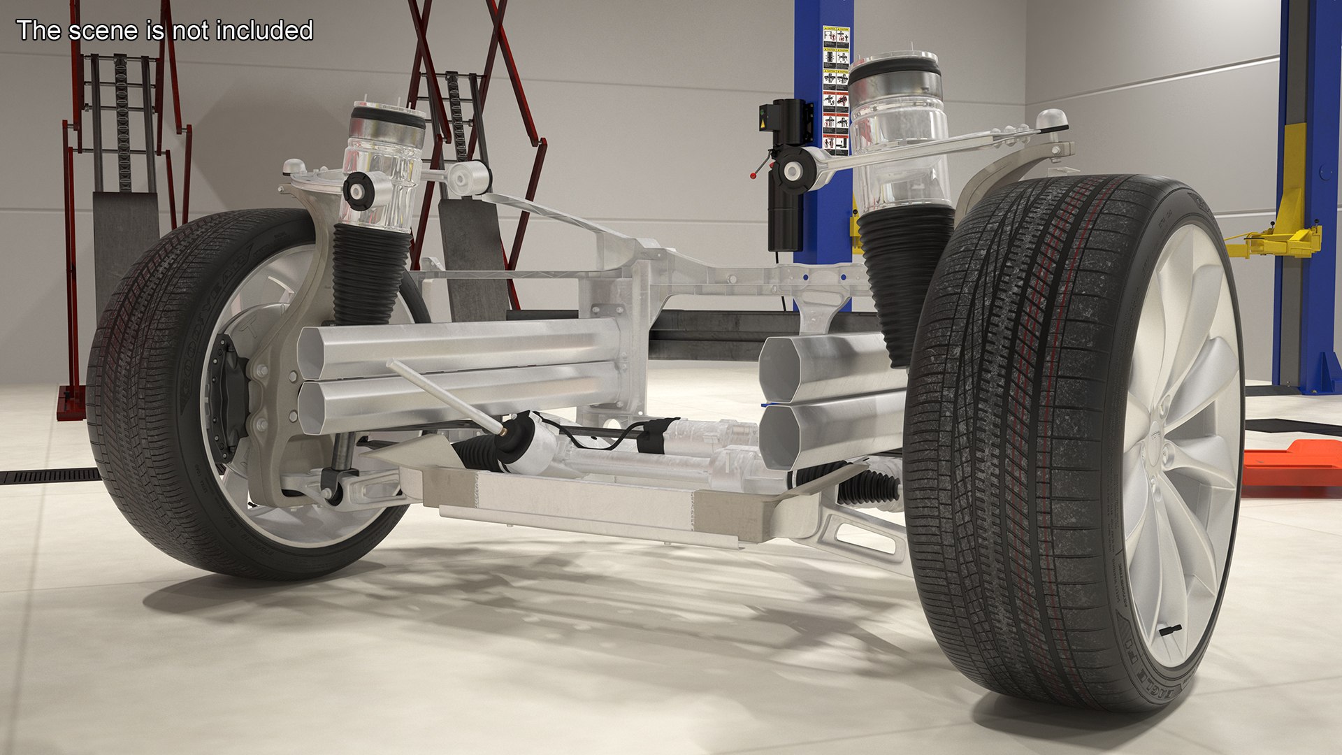 Car Front Chassis With Suspension System 3D Model - TurboSquid 2246777