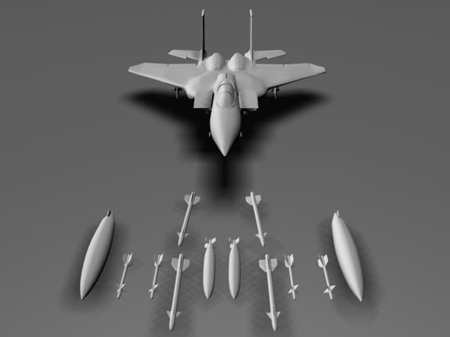 F15 Jet Fighter 3d Model