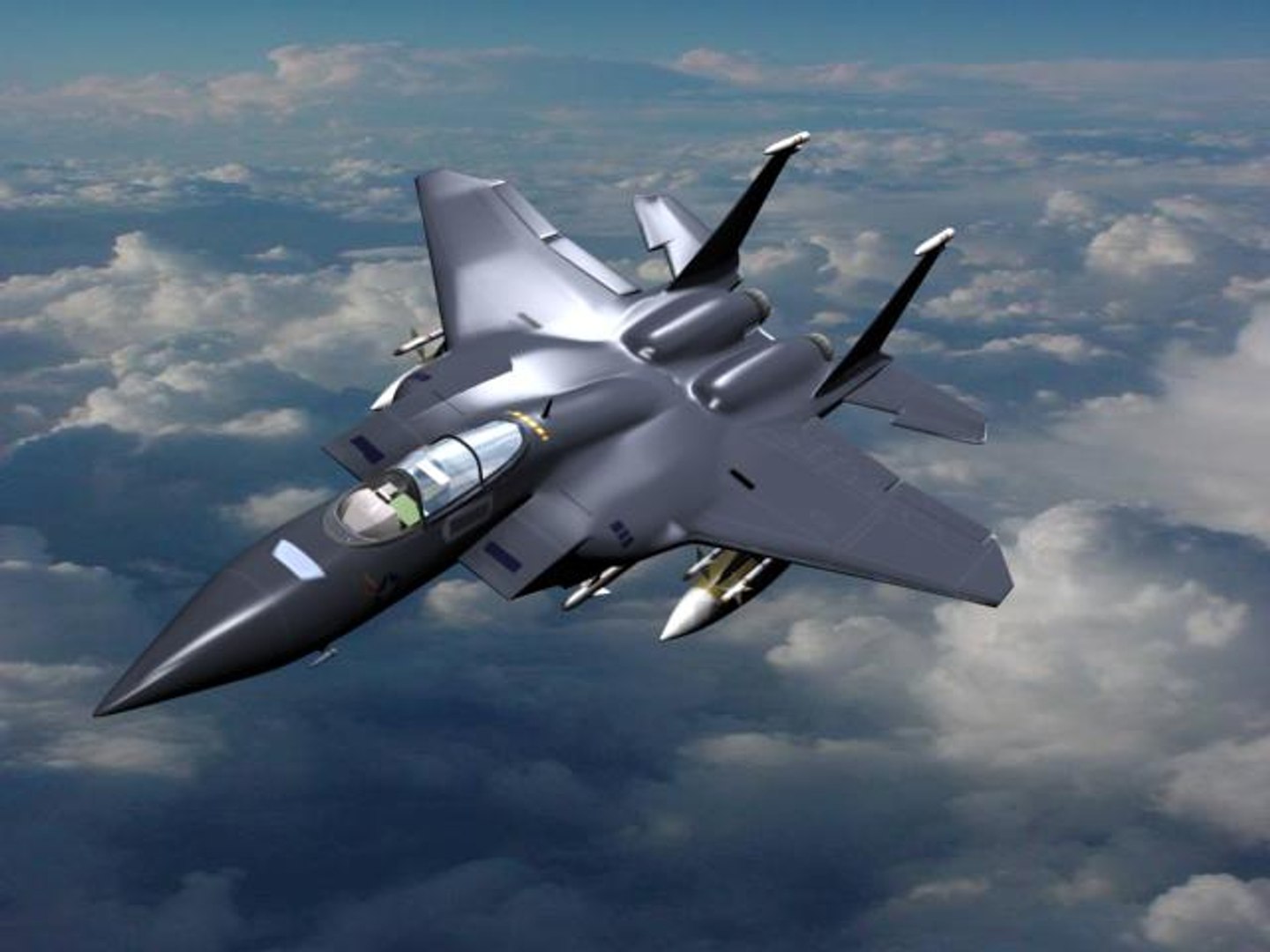 F15 Jet Fighter 3d Model