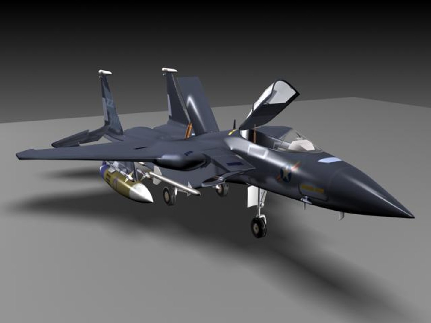 F15 Jet Fighter 3d Model