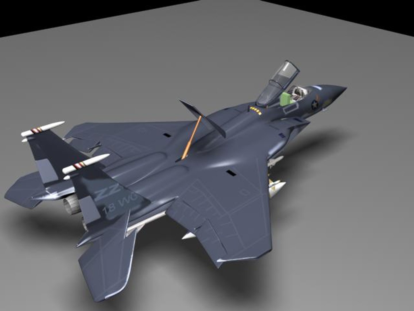 F15 Jet Fighter 3d Model