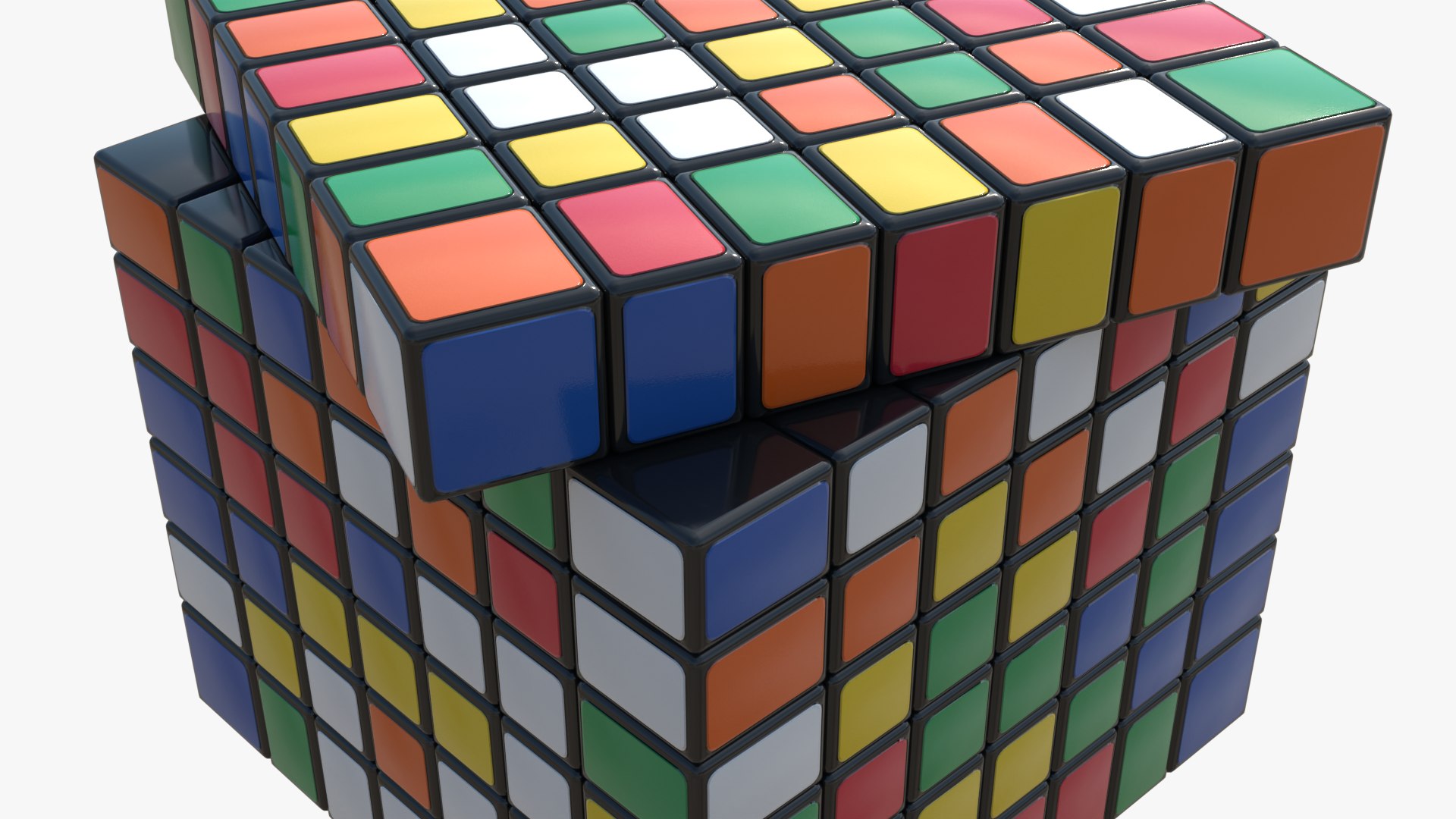 Animated Rubiks Cube 7x7 model - TurboSquid 2081472