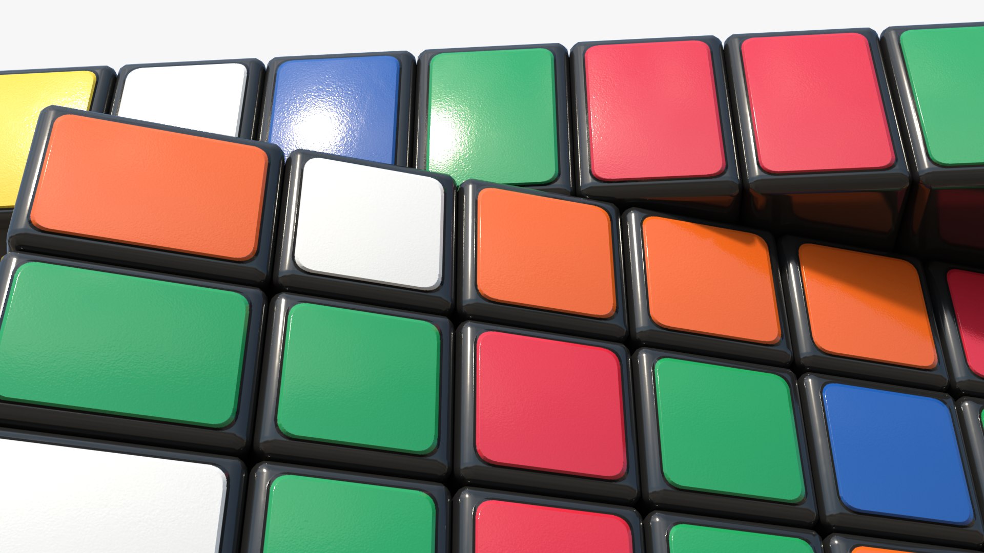 Animated Rubiks Cube 7x7 model - TurboSquid 2081472