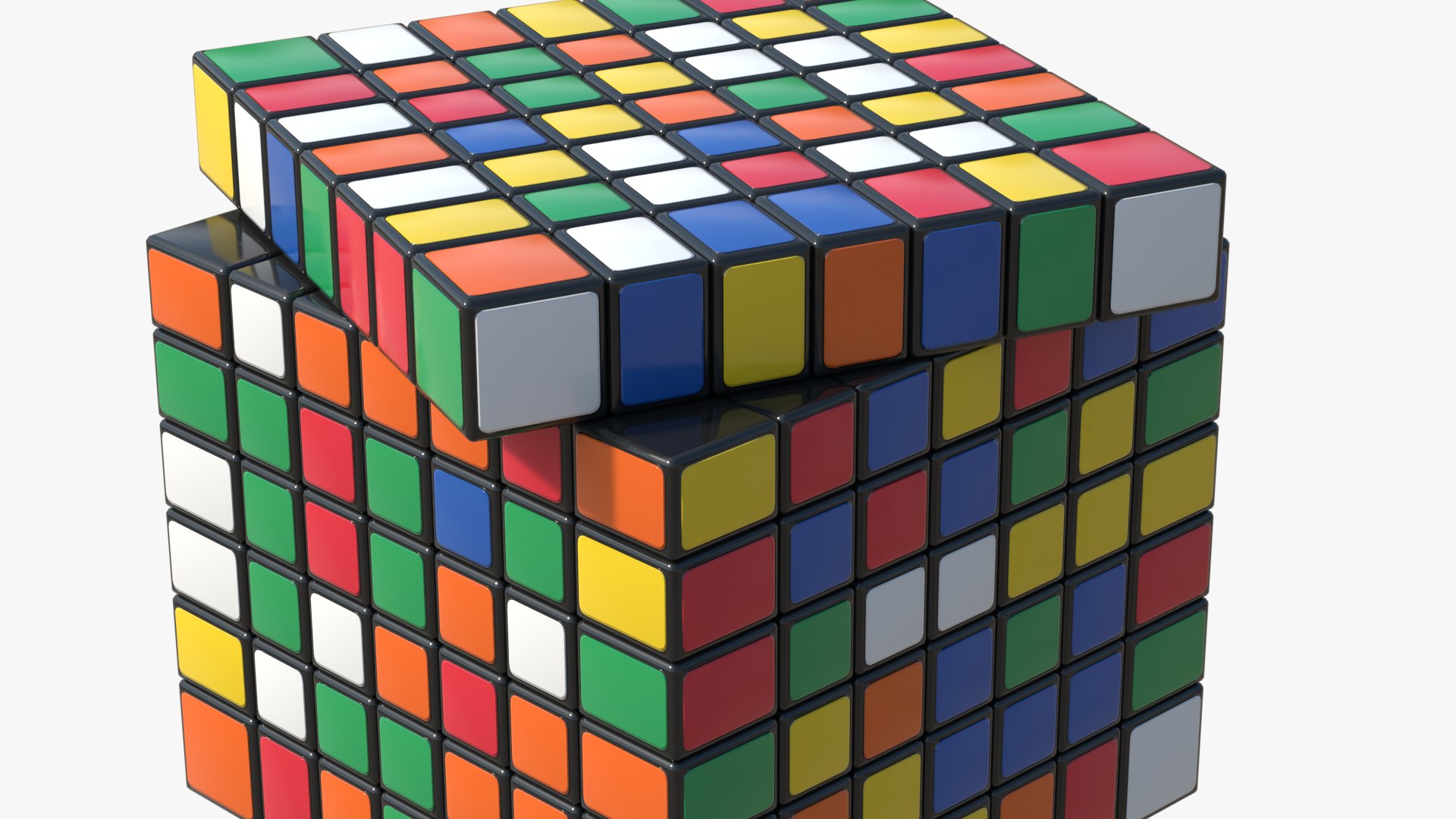 Animated Rubiks Cube 7x7 model - TurboSquid 2081472