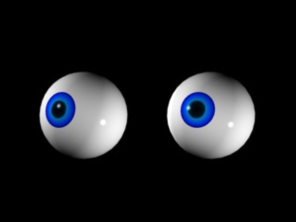 3d x-form eyeballs control model