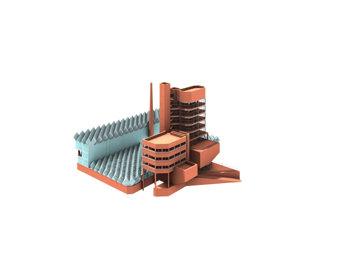 Leicester University Engineering Building 3D Model - TurboSquid 1531458