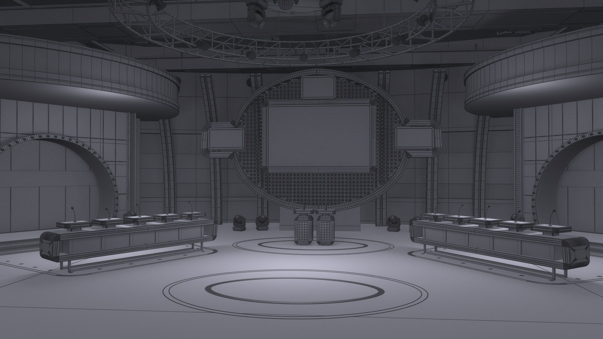 3D Television Game Show 1 - Celebrity Family Feud Studio - TurboSquid ...