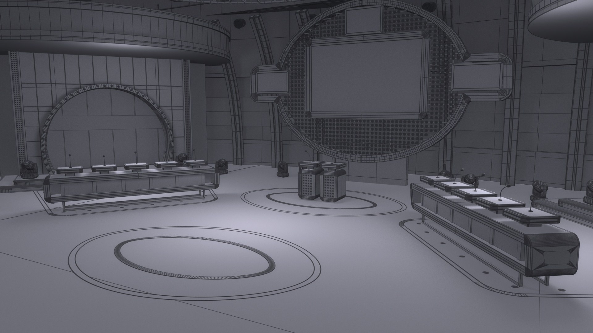 3D Television Game Show 1 - Celebrity Family Feud Studio - TurboSquid ...