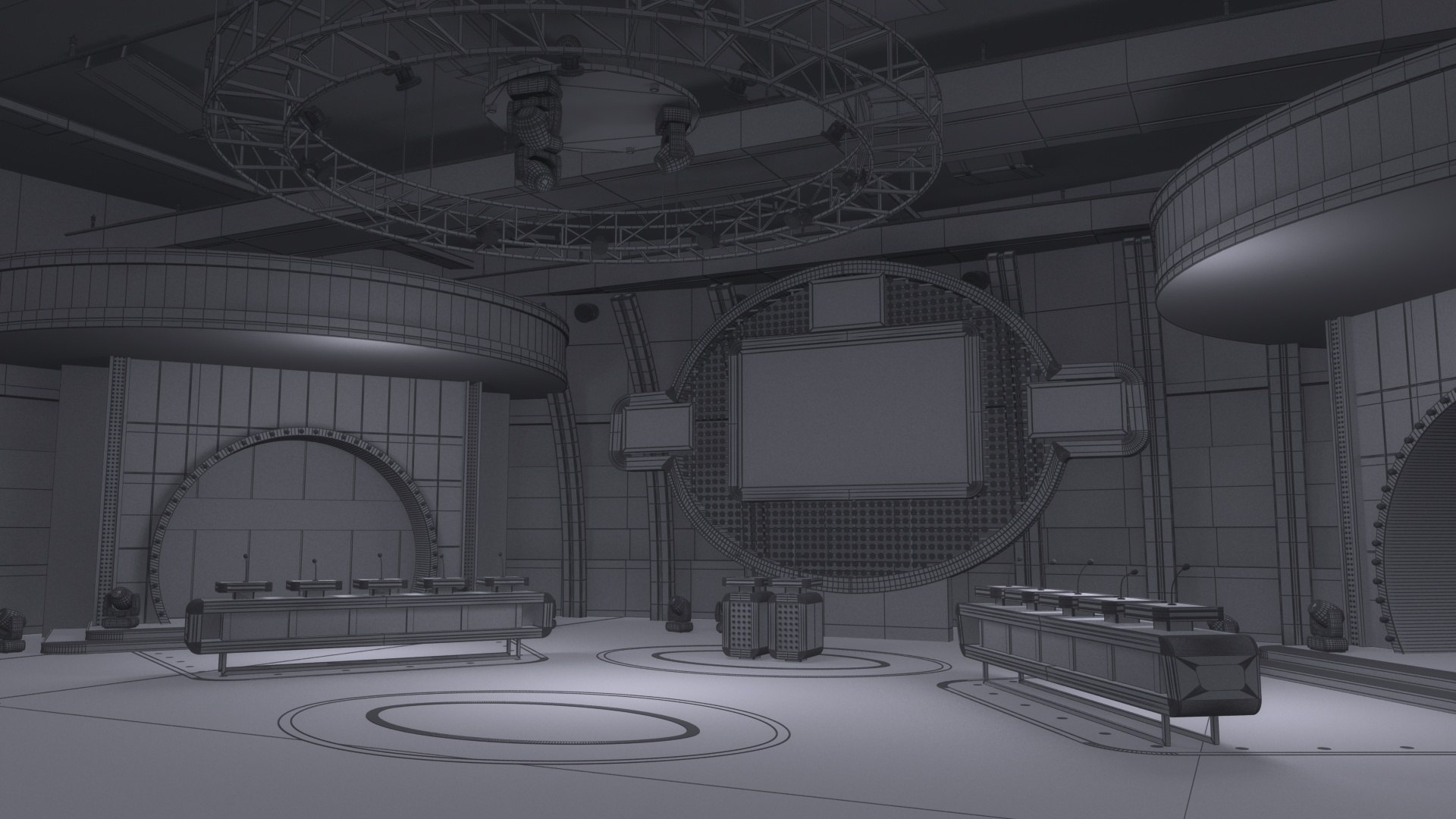 3D Television Game Show 1 - Celebrity Family Feud Studio - TurboSquid ...