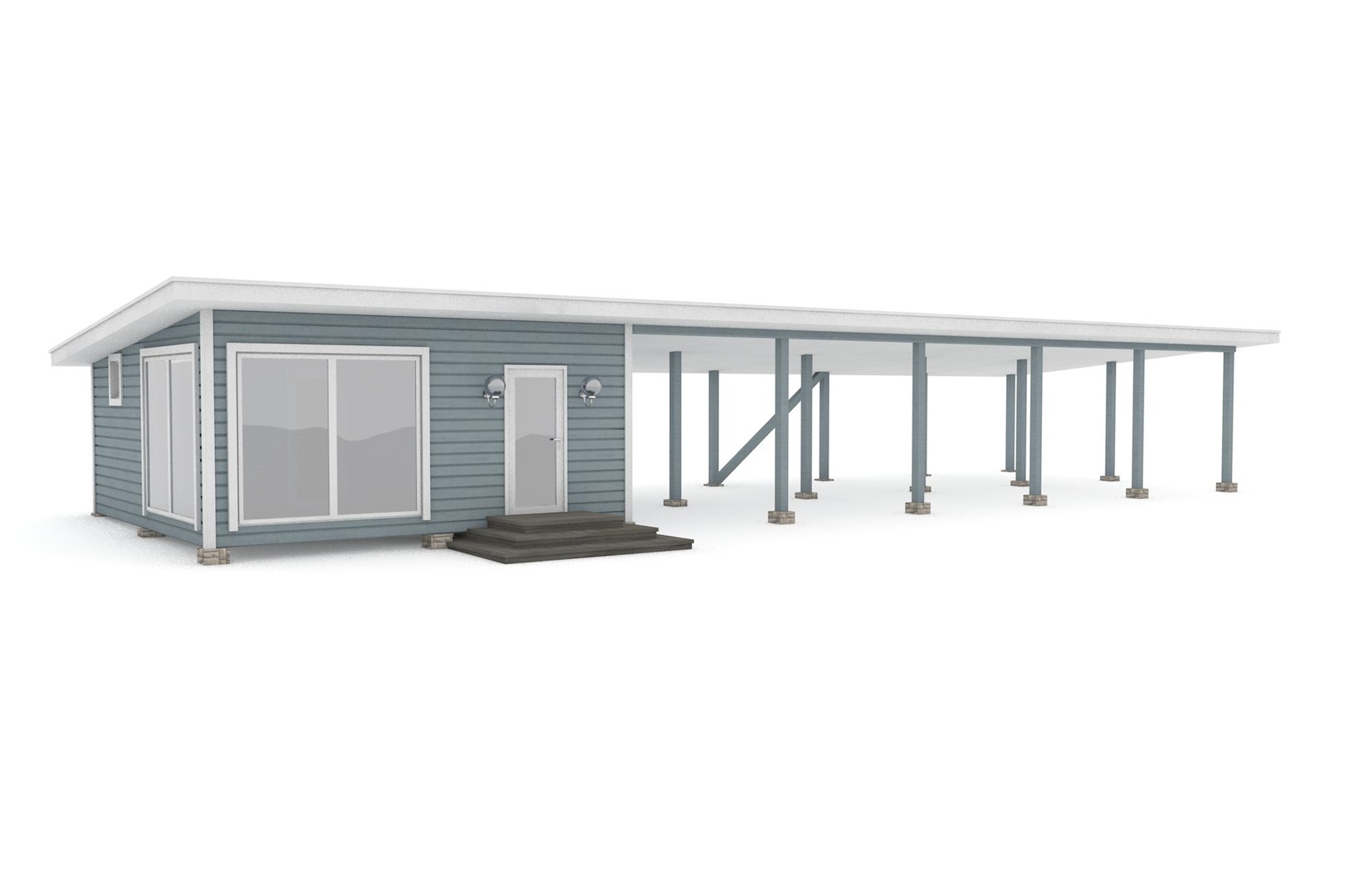 3D rest house american - TurboSquid 1158200