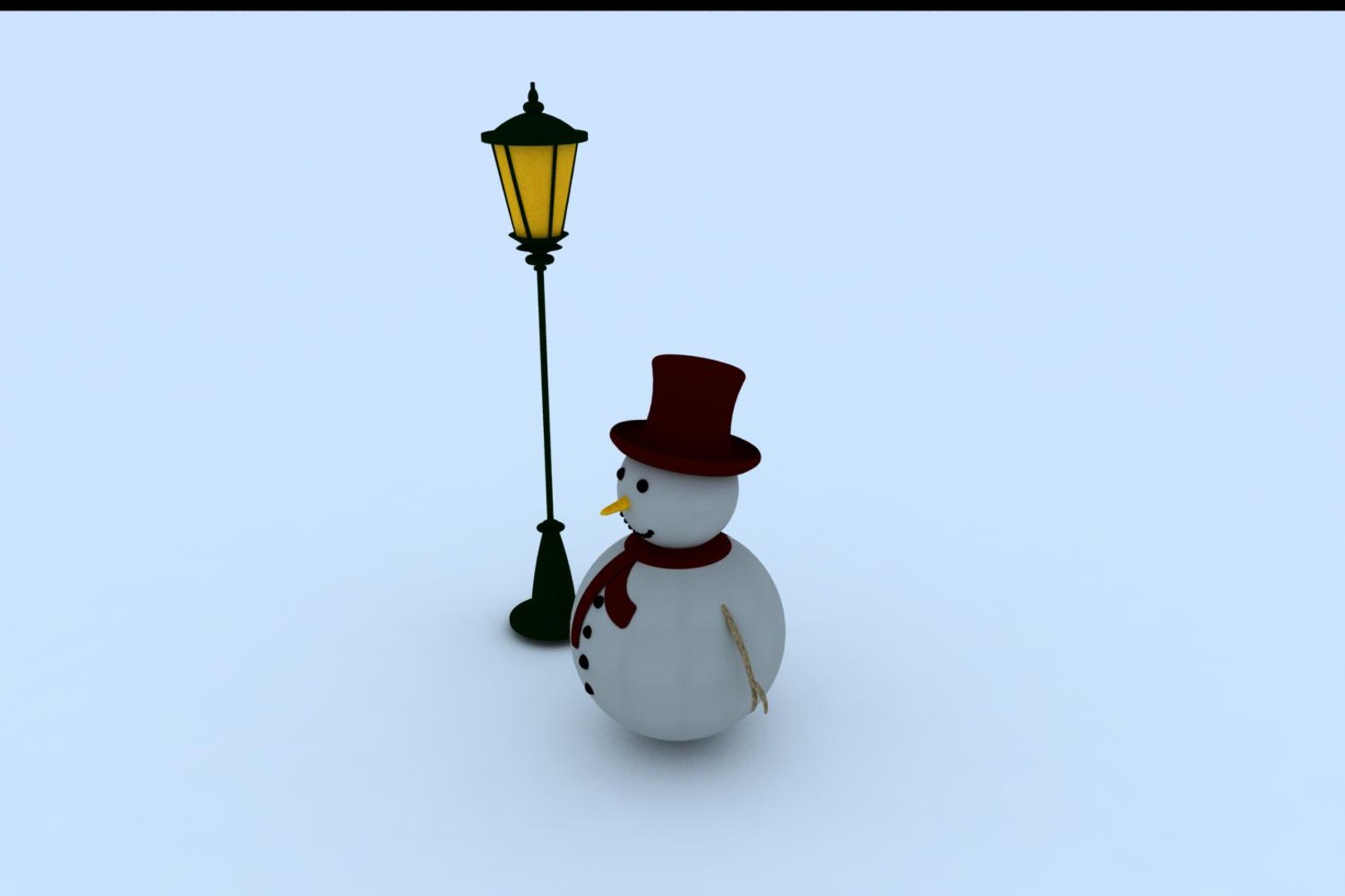 Snowman Snow Man 3d Max
