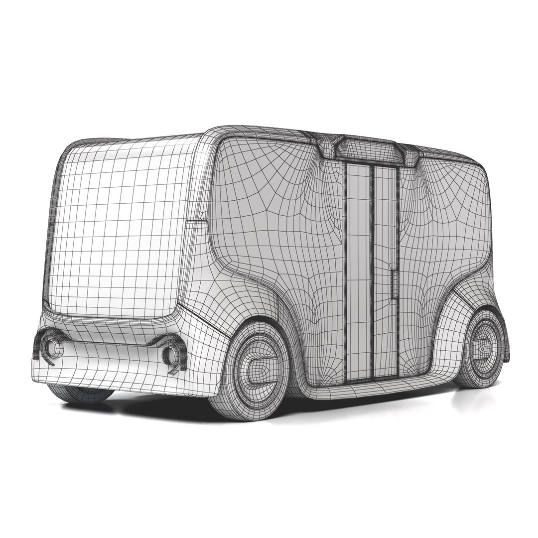 Autonomous Electric Minibus 3D Model - TurboSquid 1781064