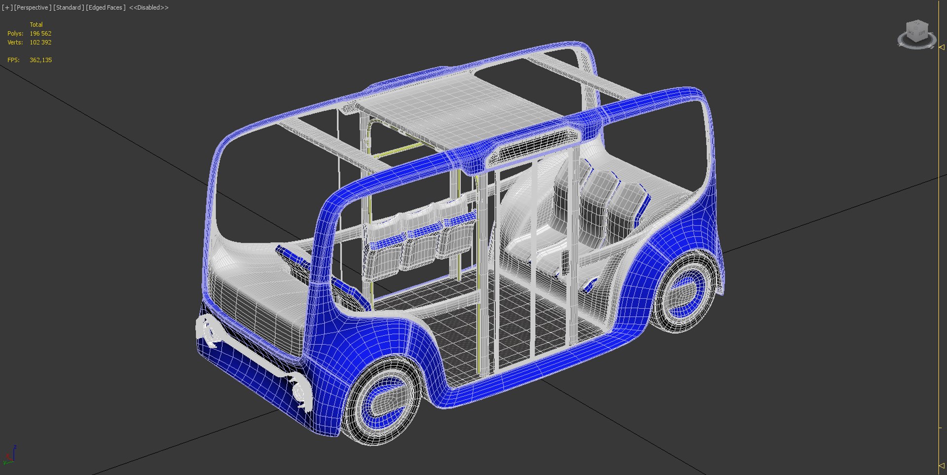 Autonomous Electric Minibus 3D Model - TurboSquid 1781064