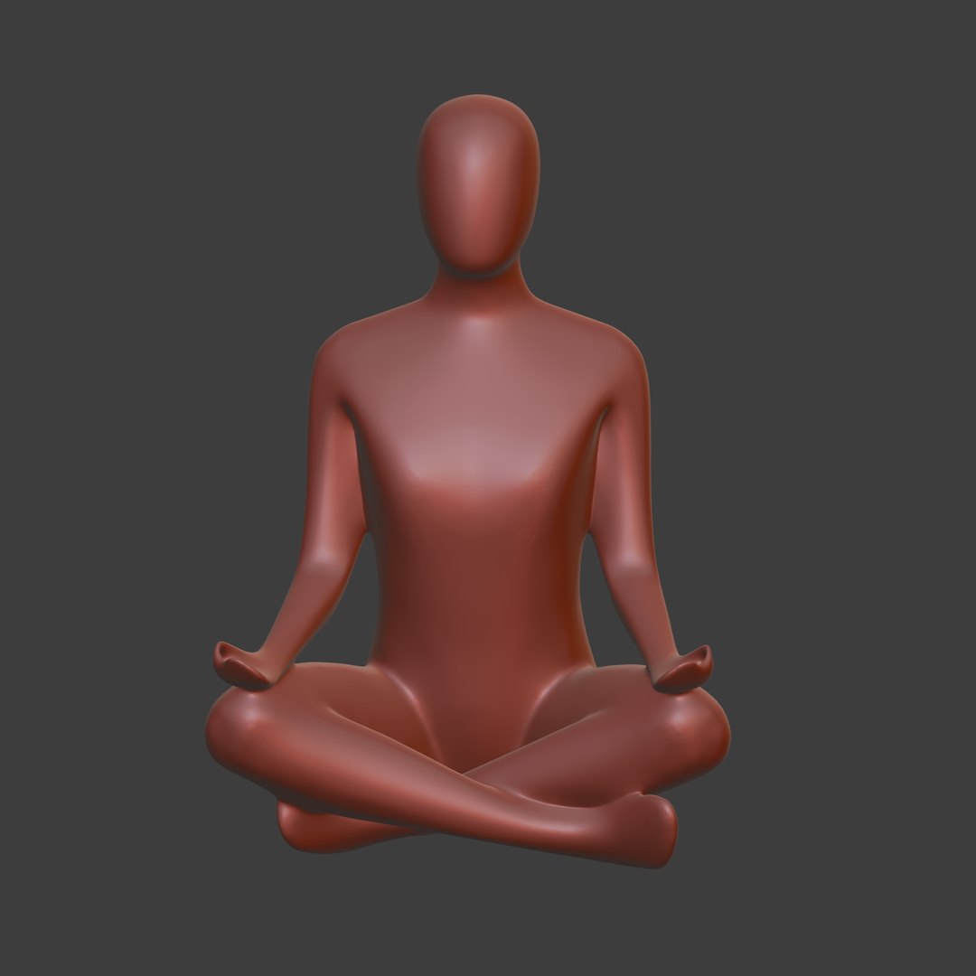 Meditation Figurine 3D Model - TurboSquid 2234060