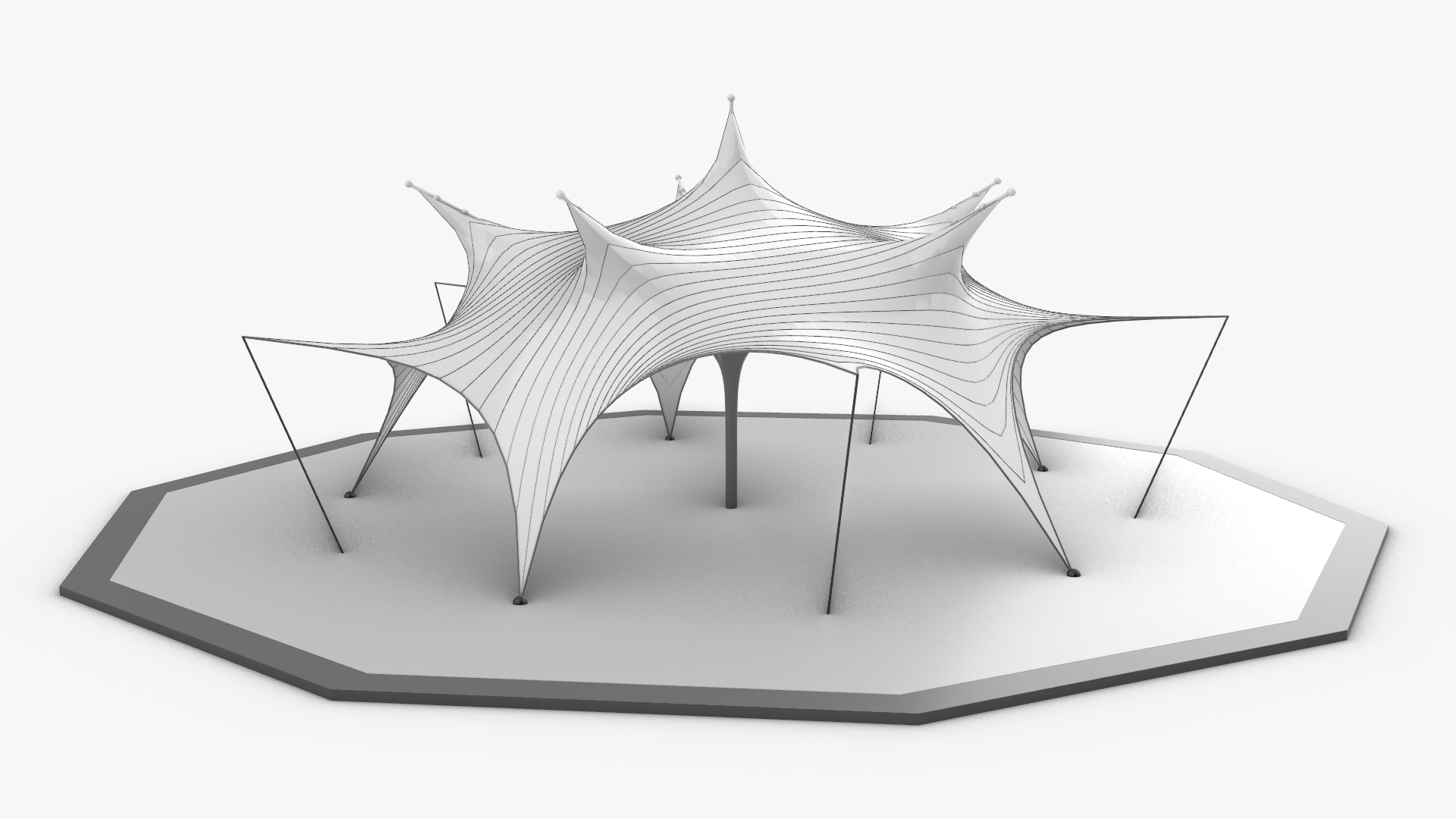 3d Tensile Complex Structure 01 Model Turbosquid 1964008