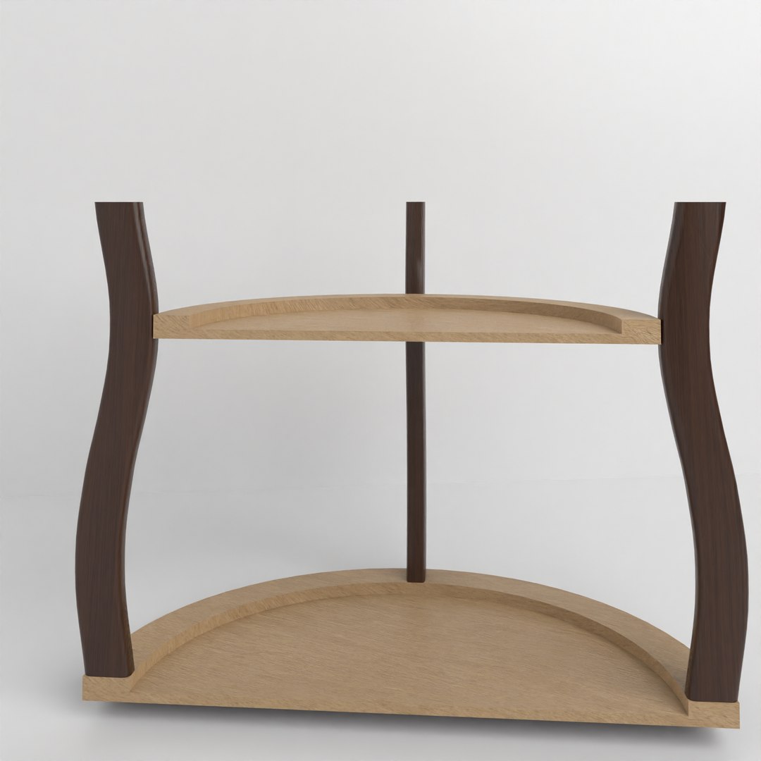 Wooden Shelf Table Model - TurboSquid 2016477