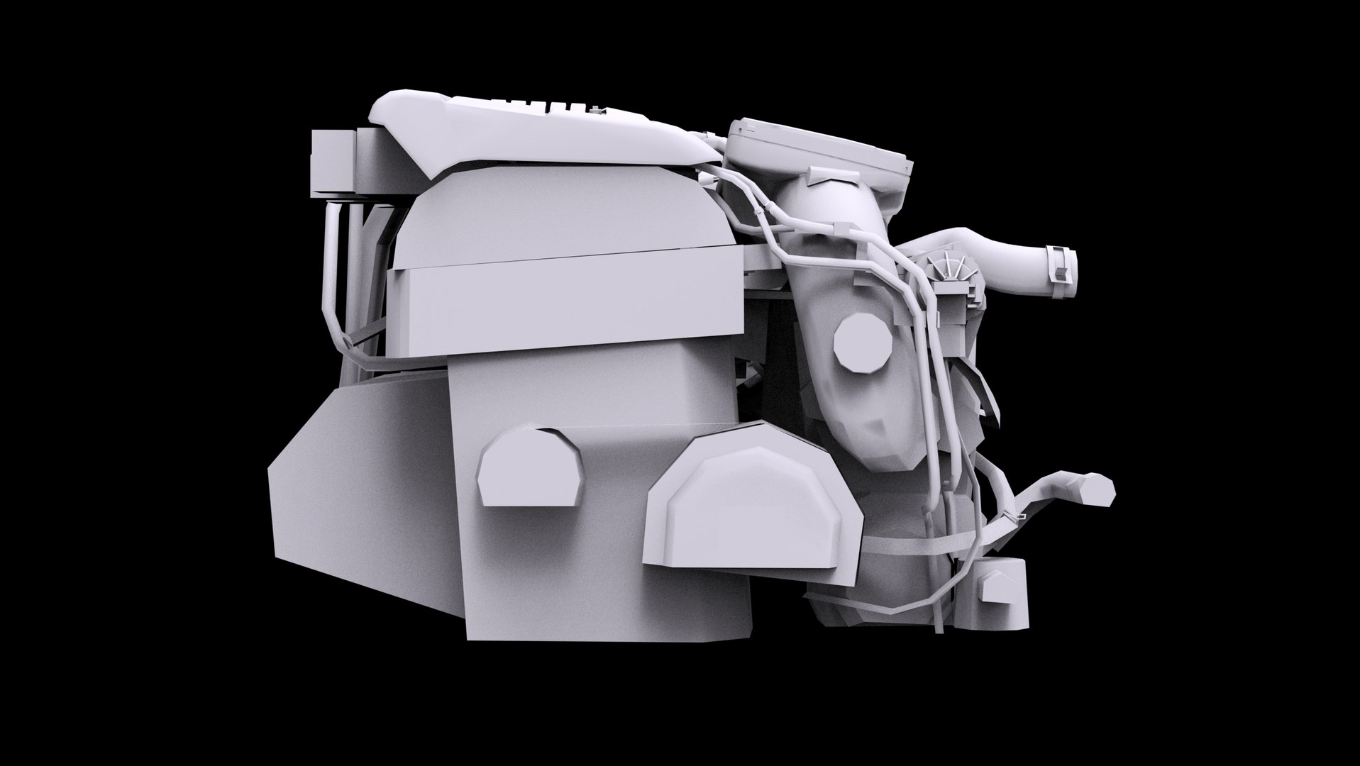 Honda K20C VTEC Turbo Engine 3D - TurboSquid 2360535