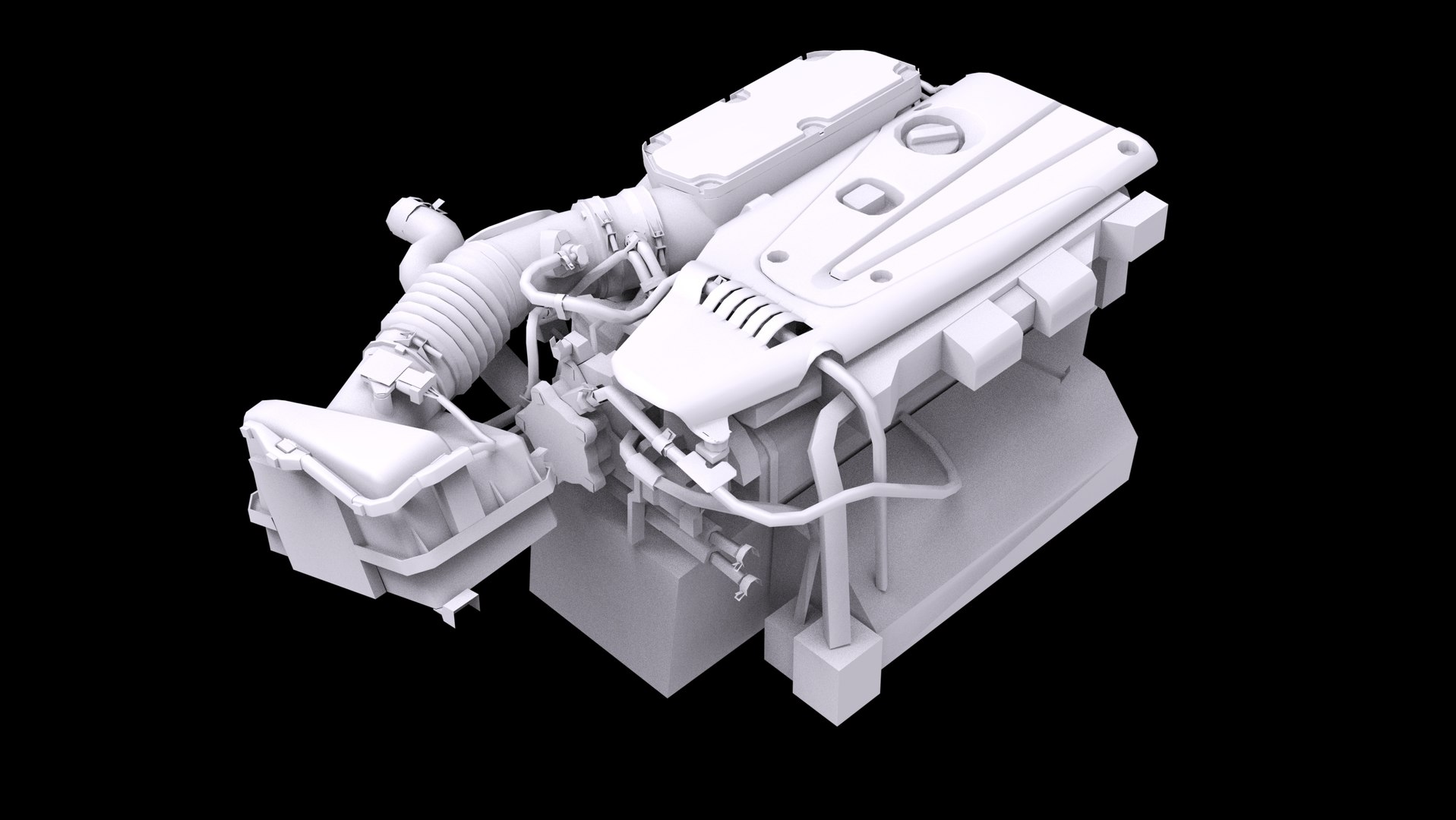 Honda K20C VTEC Turbo Engine 3D - TurboSquid 2360535