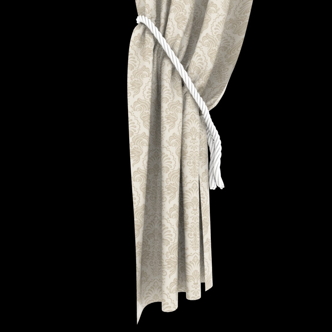 3D curtain rope - TurboSquid 1422090