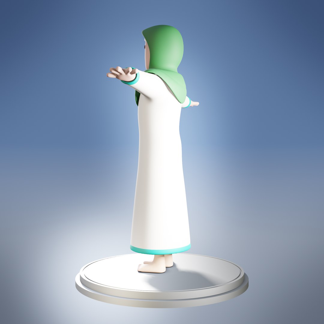 3D Muslim Islamic Hijab Cute Girl 3d Model - TurboSquid 2190042