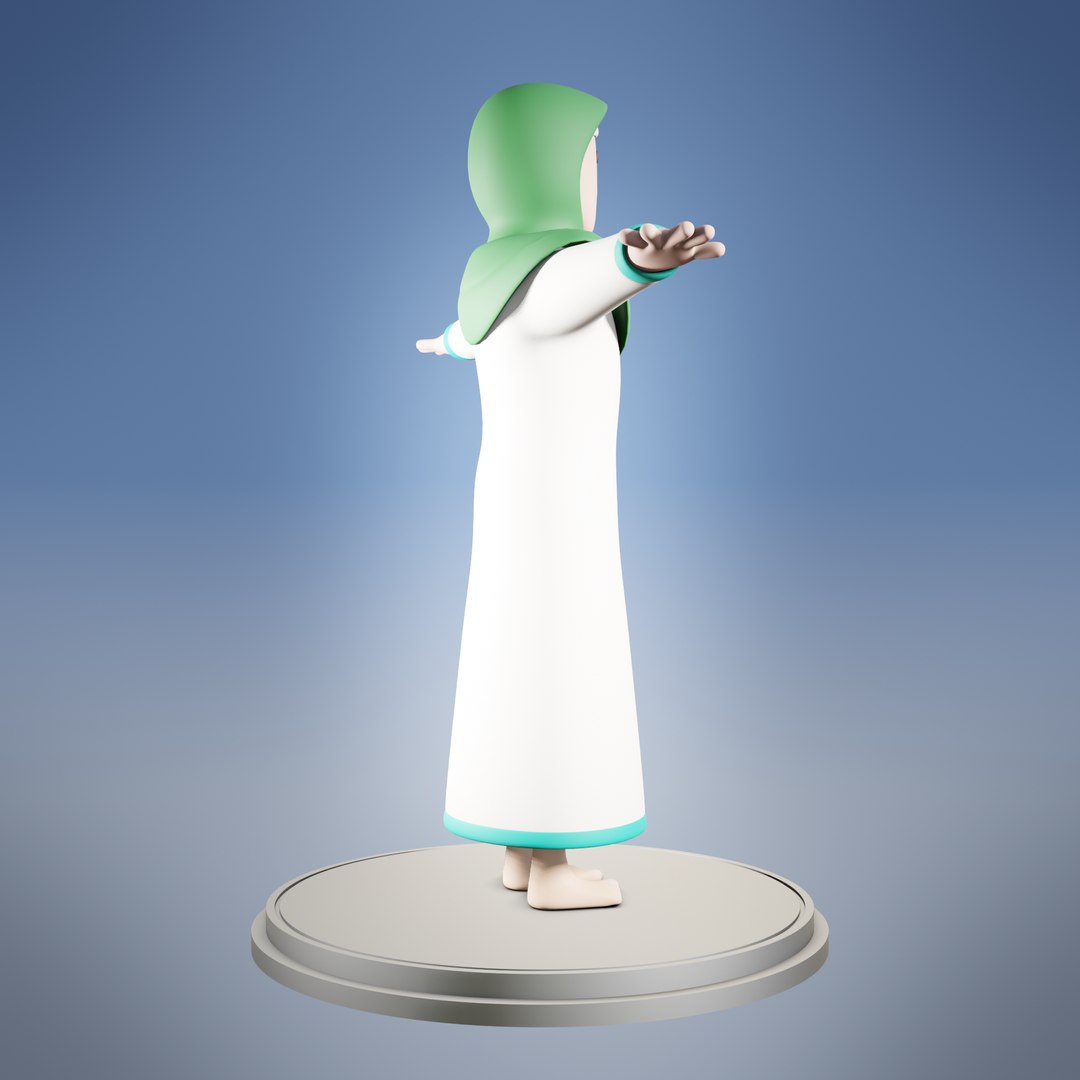 3D Muslim Islamic Hijab Cute Girl 3d Model - TurboSquid 2190042