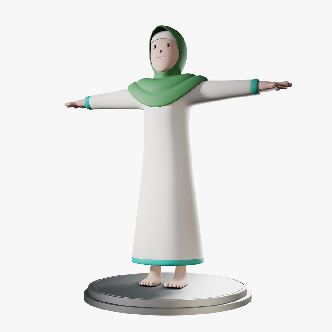 3D Muslim Islamic Hijab Cute Girl 3d Model - TurboSquid 2190042