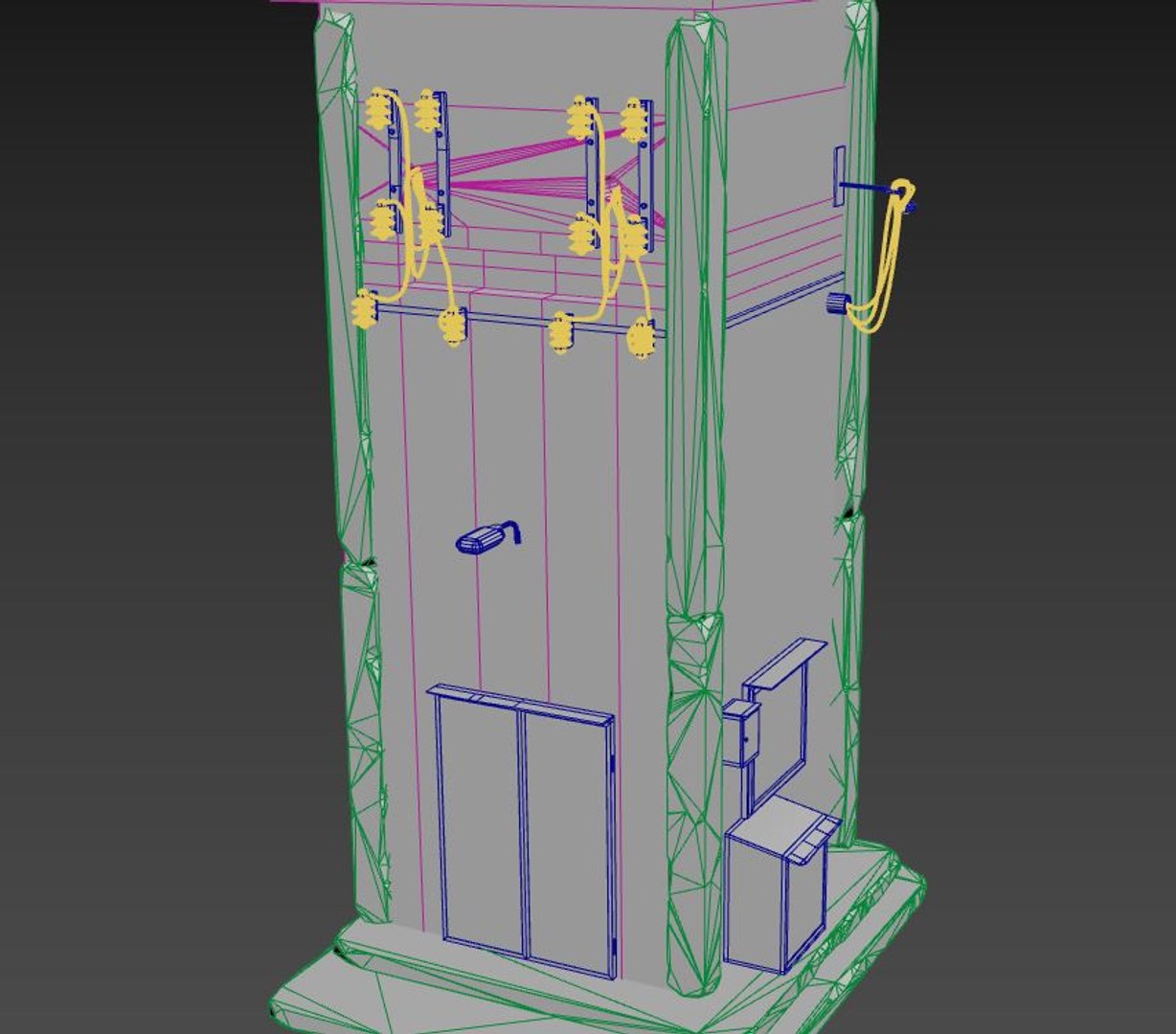 Old Electric Transformer Cabin 3D Model - TurboSquid 1918119