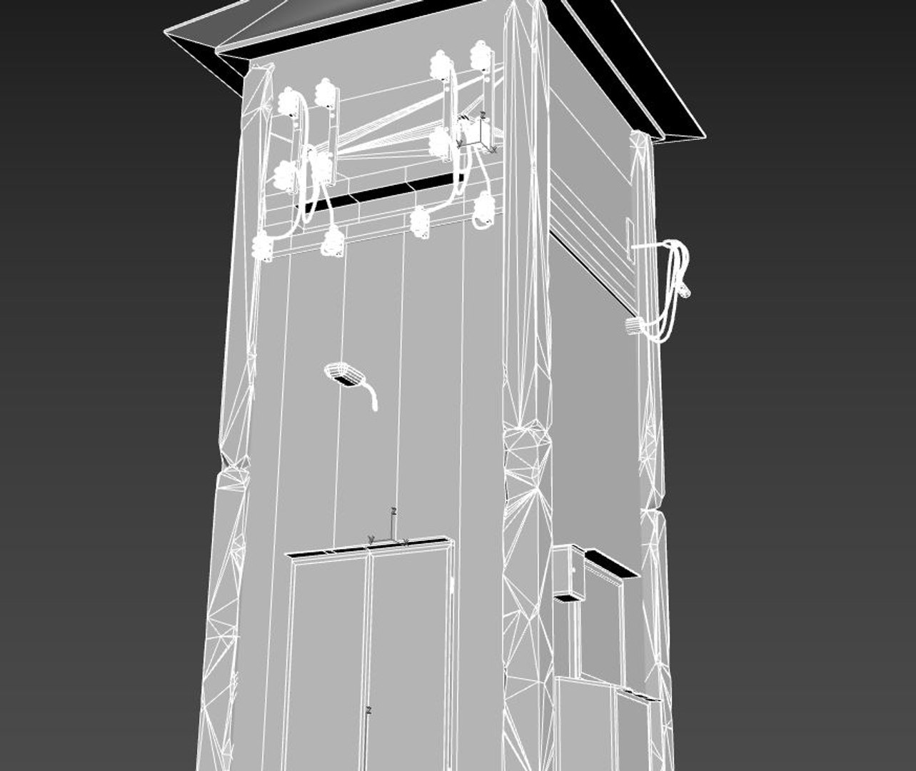 Old Electric Transformer Cabin 3D Model - TurboSquid 1918119