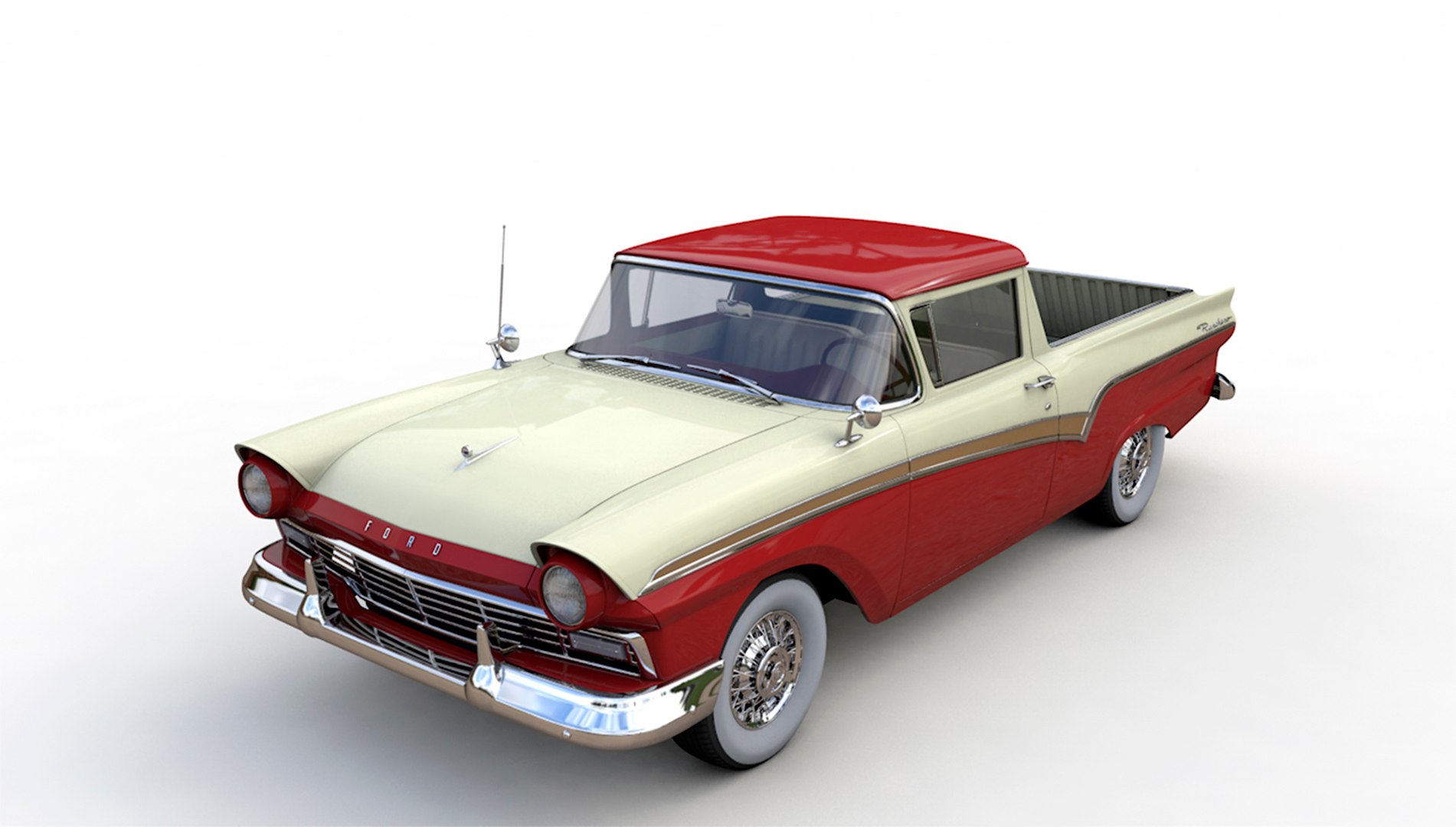 FORD RANCHERO 1957 3DM 3D - TurboSquid 2211174