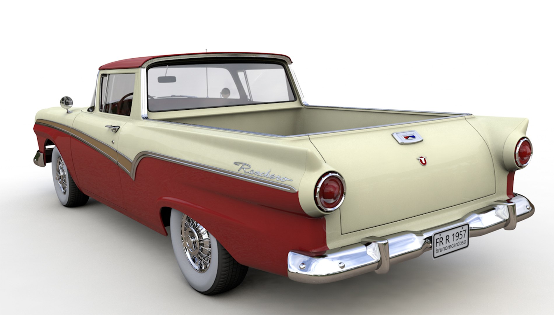 FORD RANCHERO 1957 3DM 3D - TurboSquid 2211174