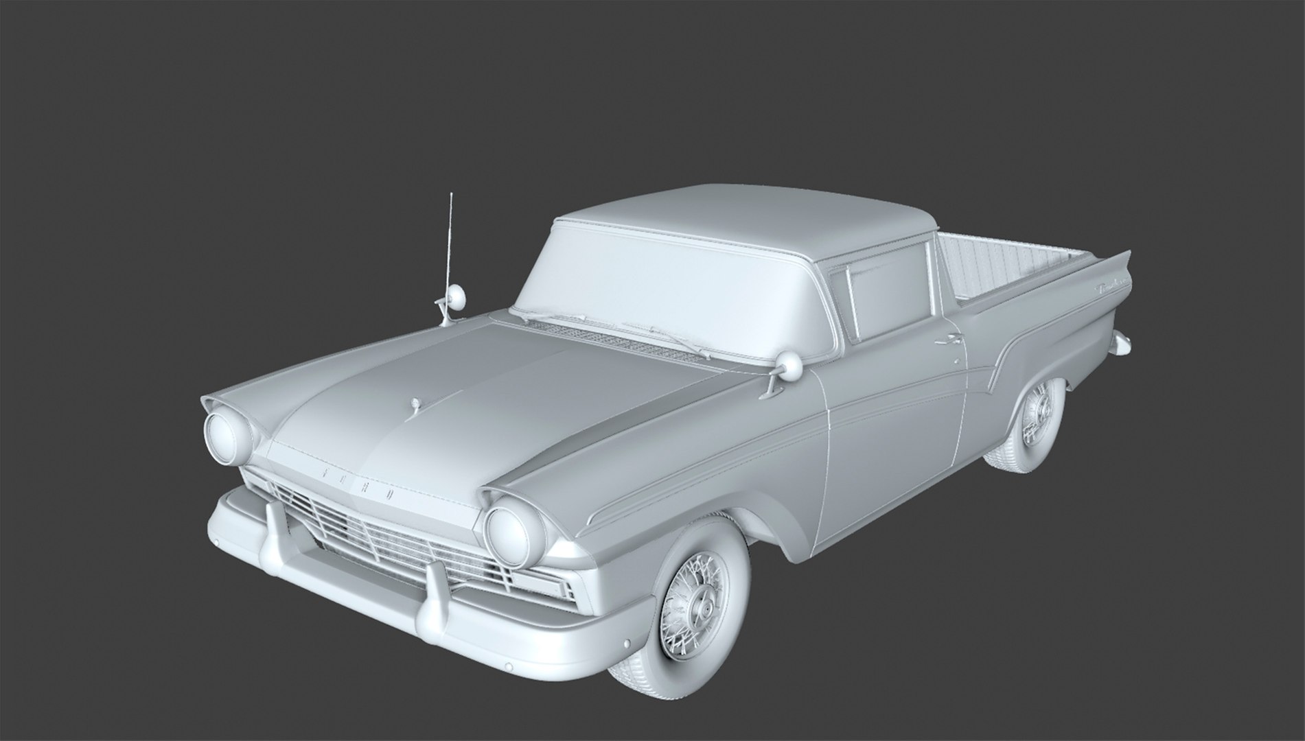 FORD RANCHERO 1957 3DM 3D - TurboSquid 2211174