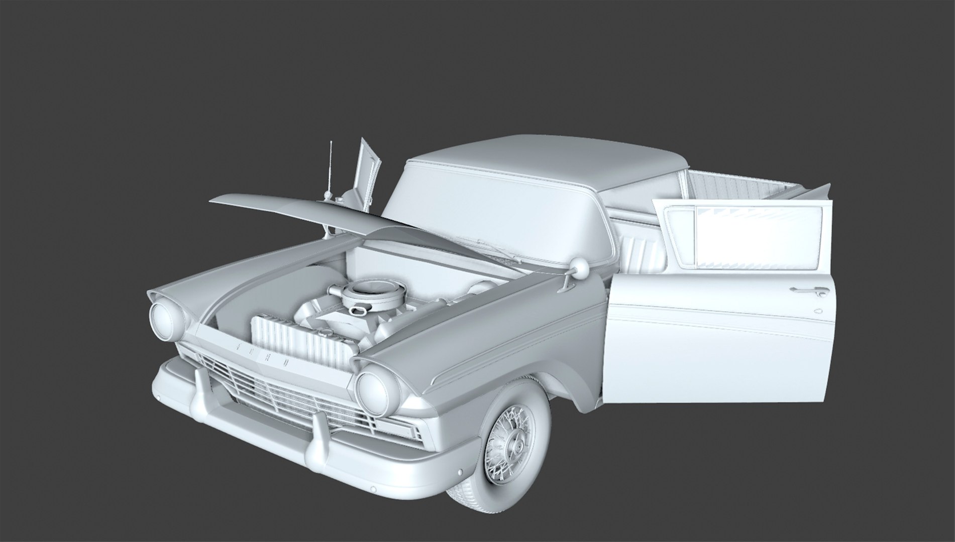 FORD RANCHERO 1957 3DM 3D - TurboSquid 2211174
