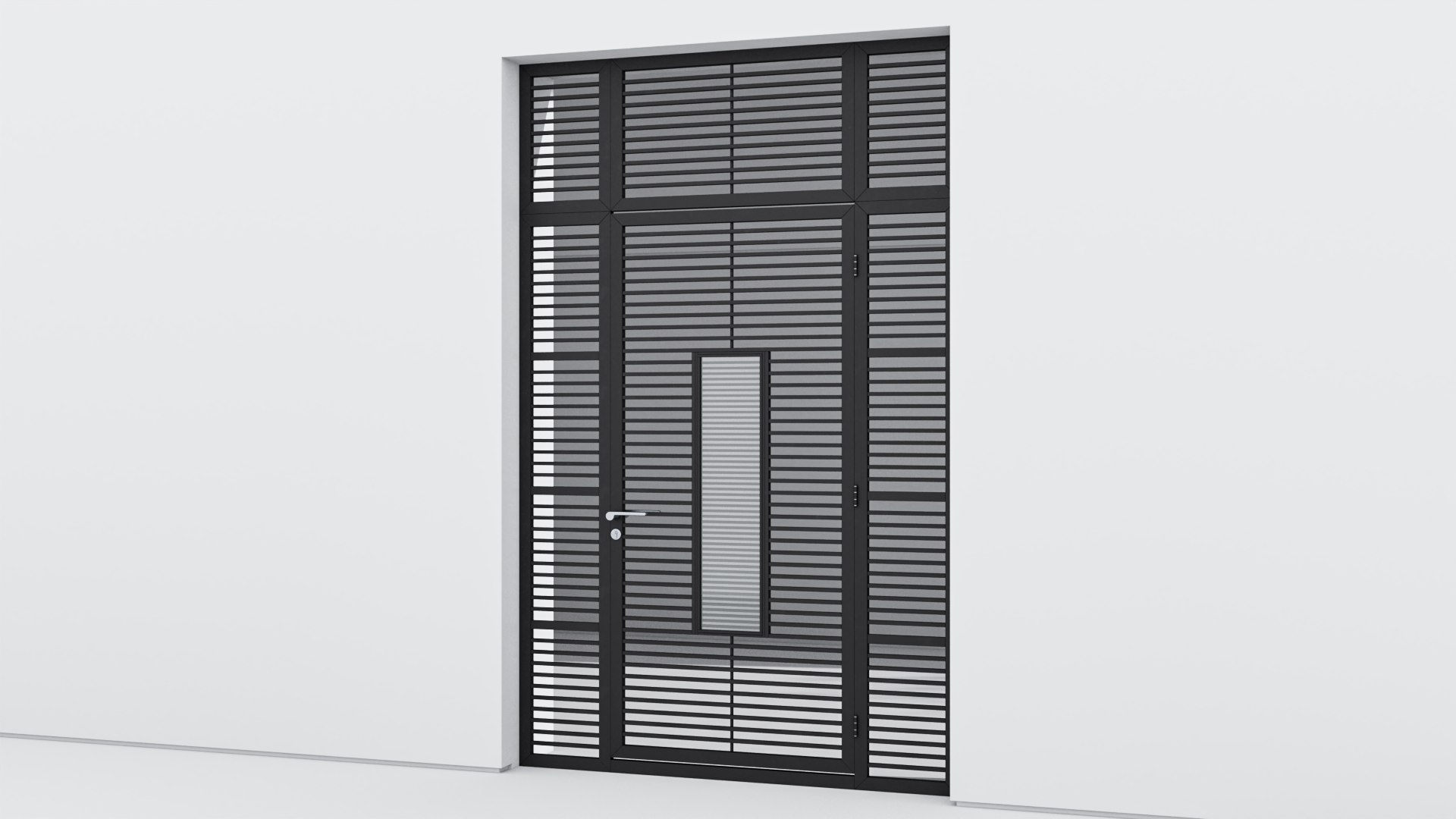 3D Aluminium Door 75 - TurboSquid 2018406