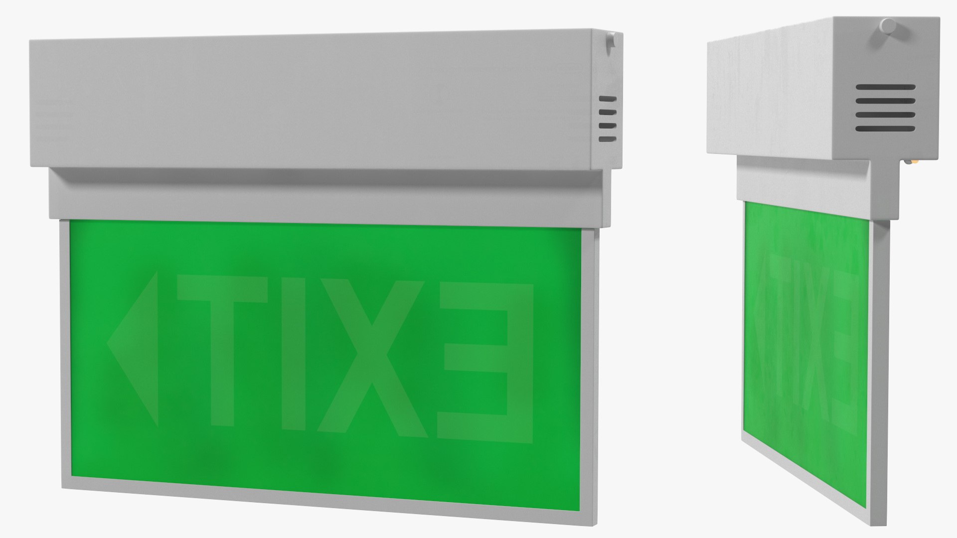 Emergency Exit Light 3D - TurboSquid 1685569