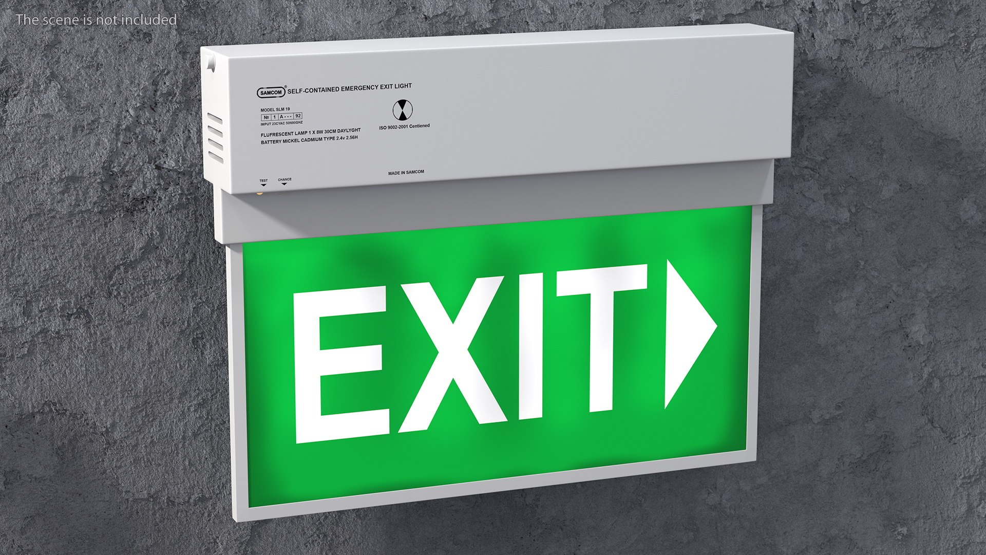 Emergency Exit Light 3D - TurboSquid 1685569