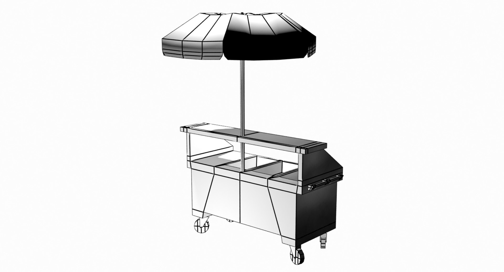 3d Food Stand Model