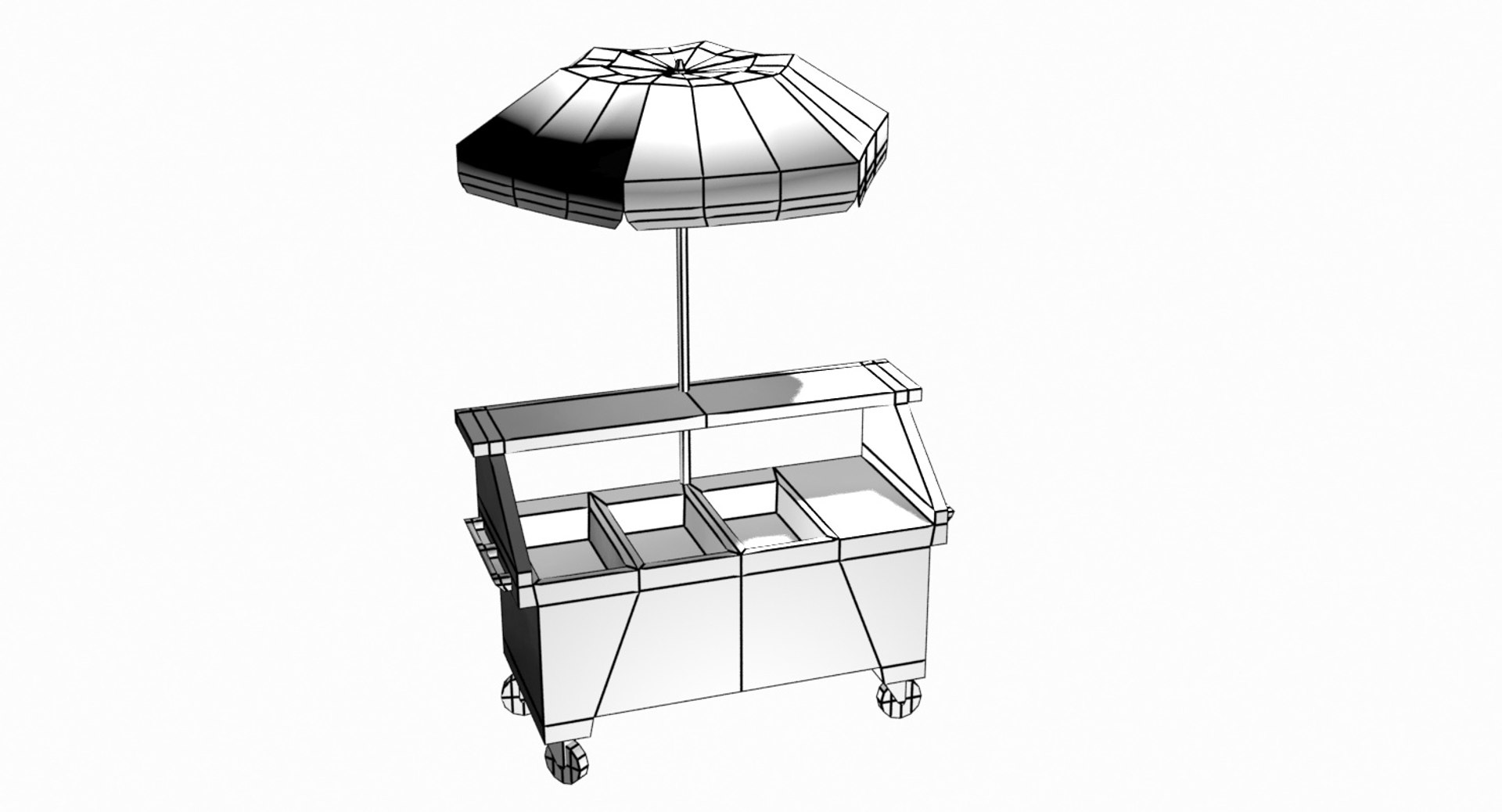 3d Food Stand Model