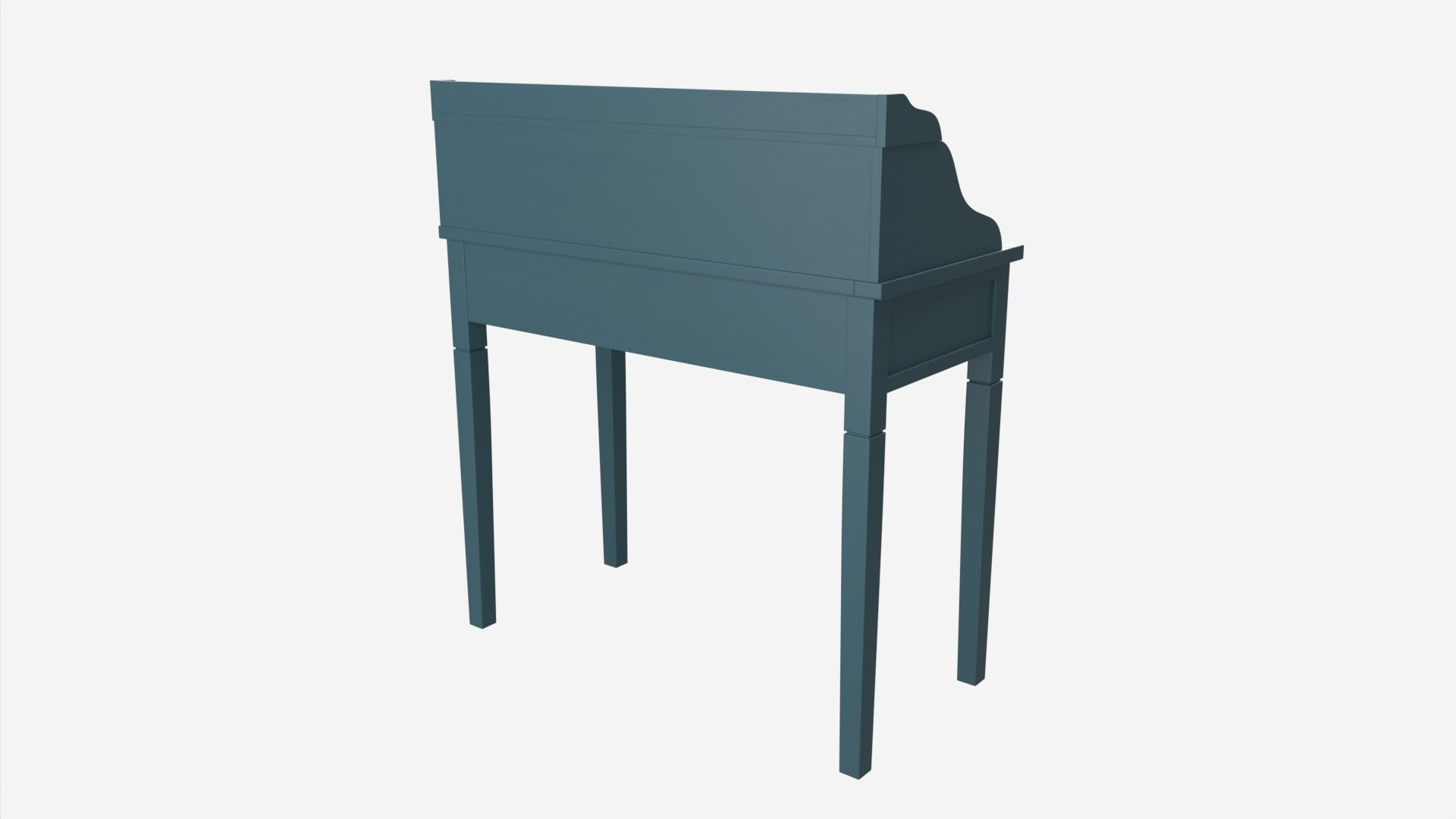 3D Oak Writing Desk With Drawers - TurboSquid 1988547