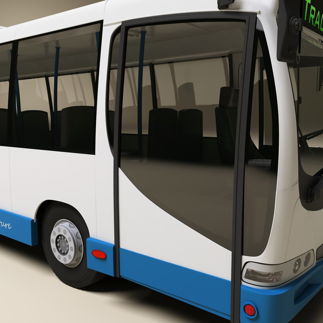 Realistic Bus E-traction 3d Model