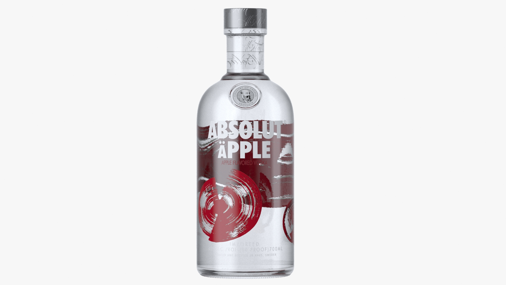3D absolut apple vodka bottle - TurboSquid 1477451