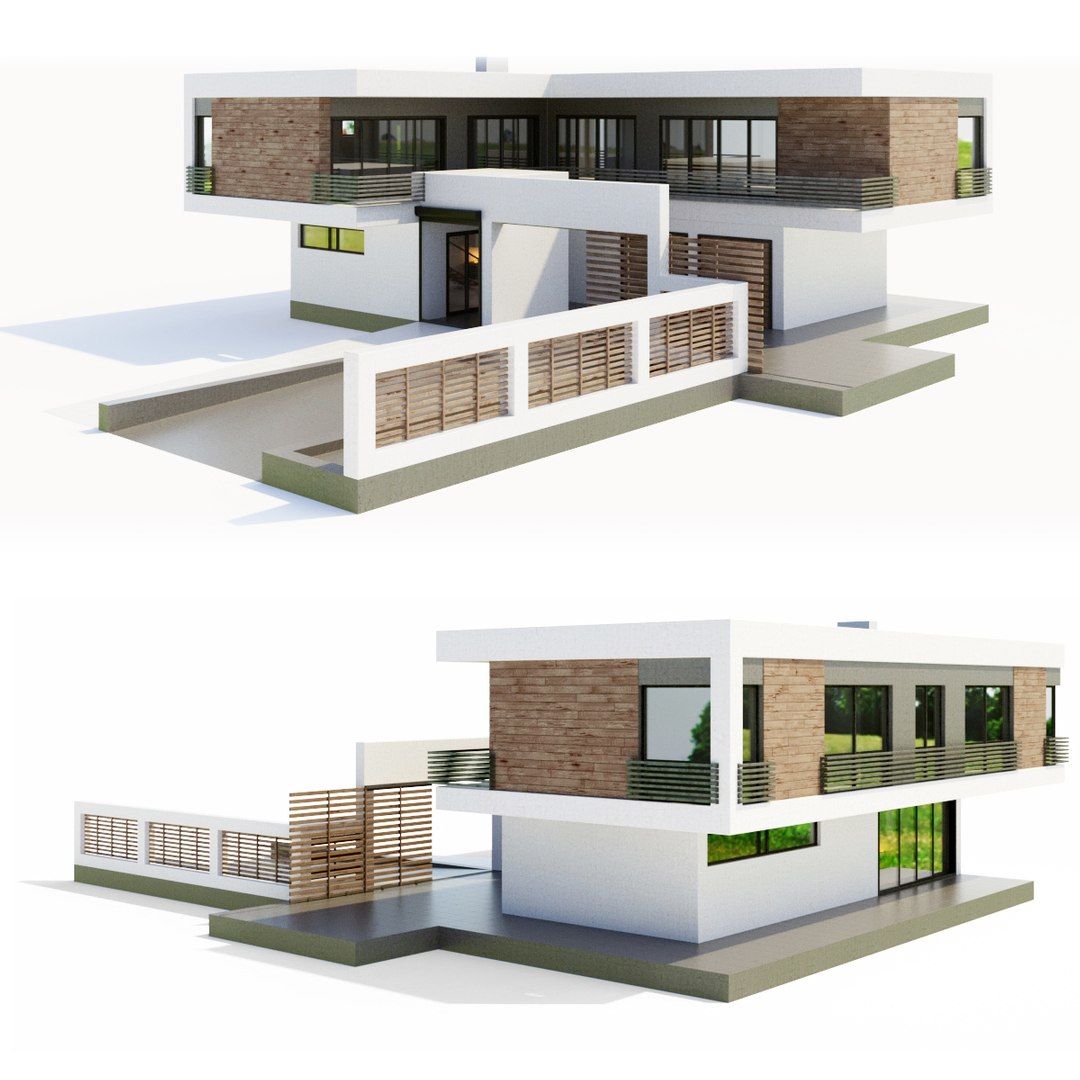 3D Model Modern Villa - TurboSquid 1450112
