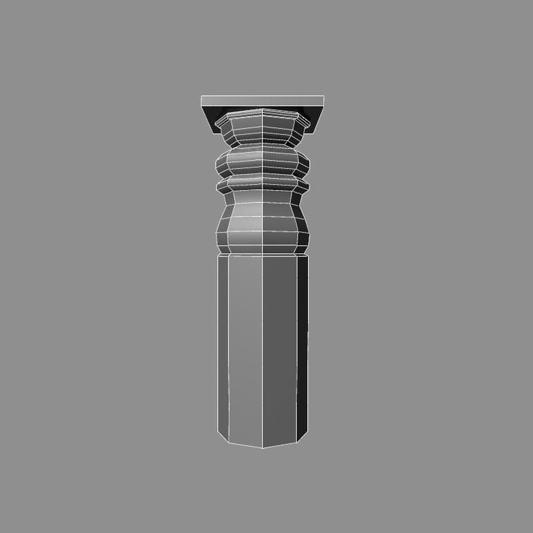 3d model stone pillar 6