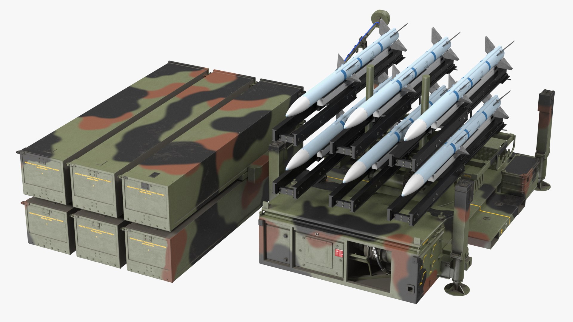 NASAMS Air Defense System Camouflage 3D model - TurboSquid 1958235