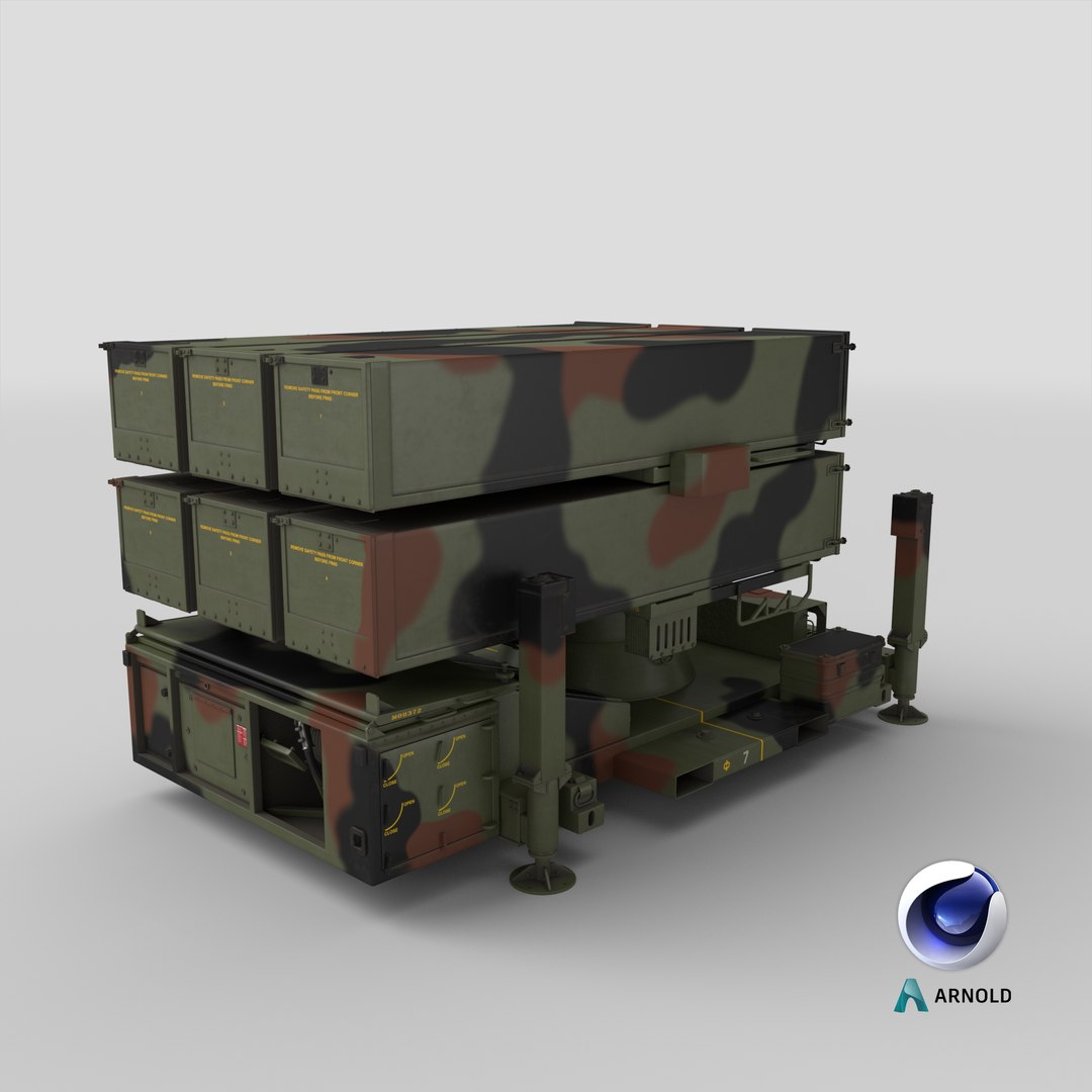 NASAMS Air Defense System Camouflage 3D model - TurboSquid 1958235