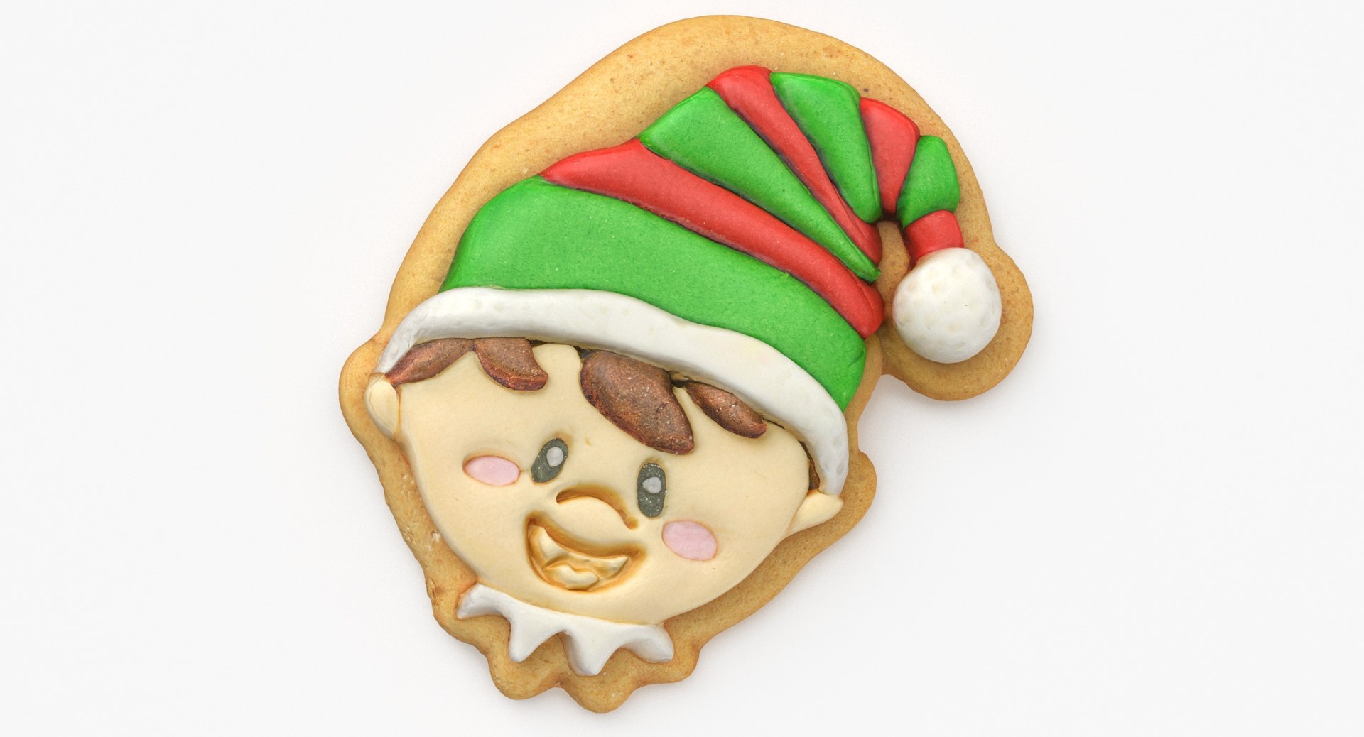 3D Elf Gingerbread Cookie 01 - TurboSquid 1865009