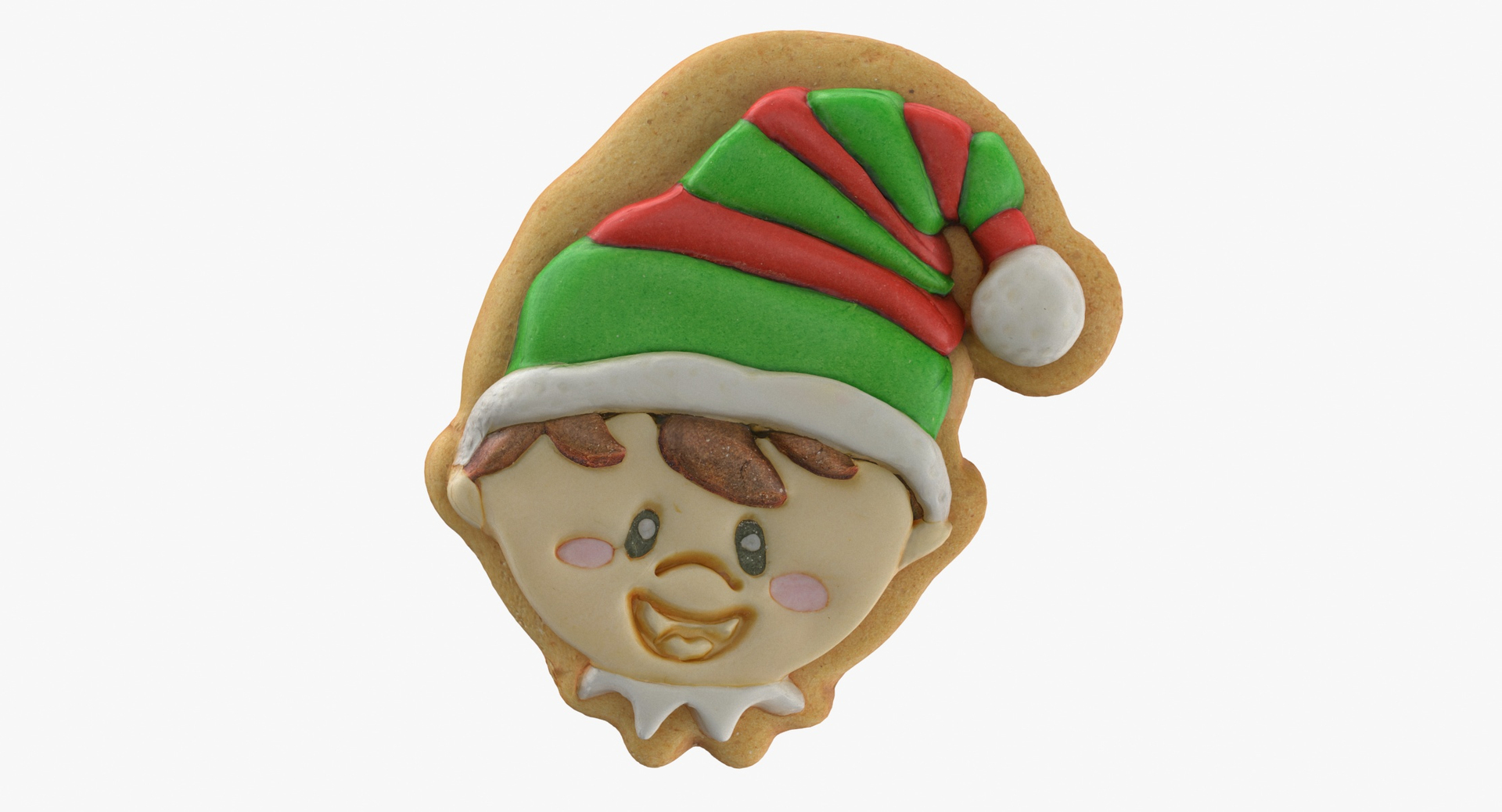 3D Elf Gingerbread Cookie 01 - TurboSquid 1865009