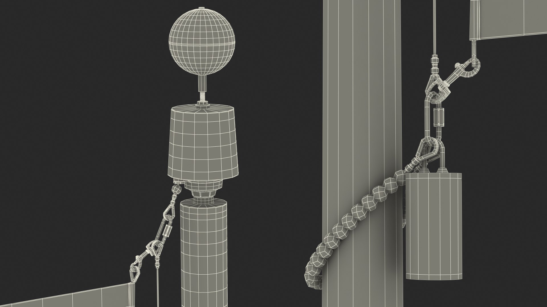 3D Flagpole Dark Bronze With White Flag Model - TurboSquid 1902511