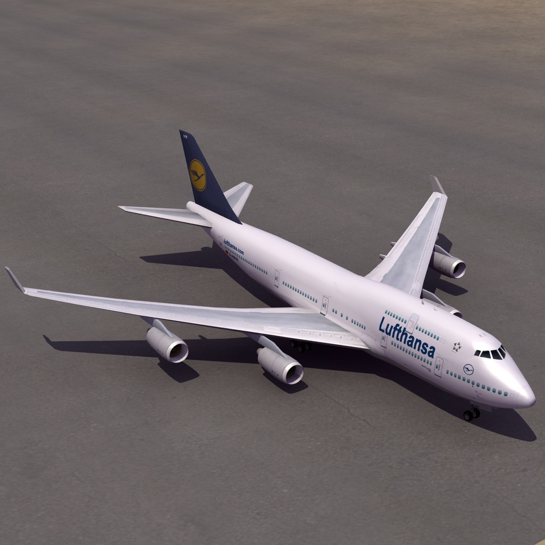 3ds Boeing 747-400 Jumbo Jet
