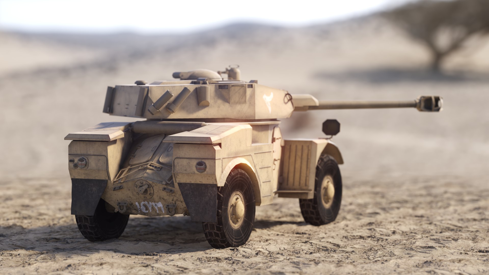 Panhard Aml 3d Model