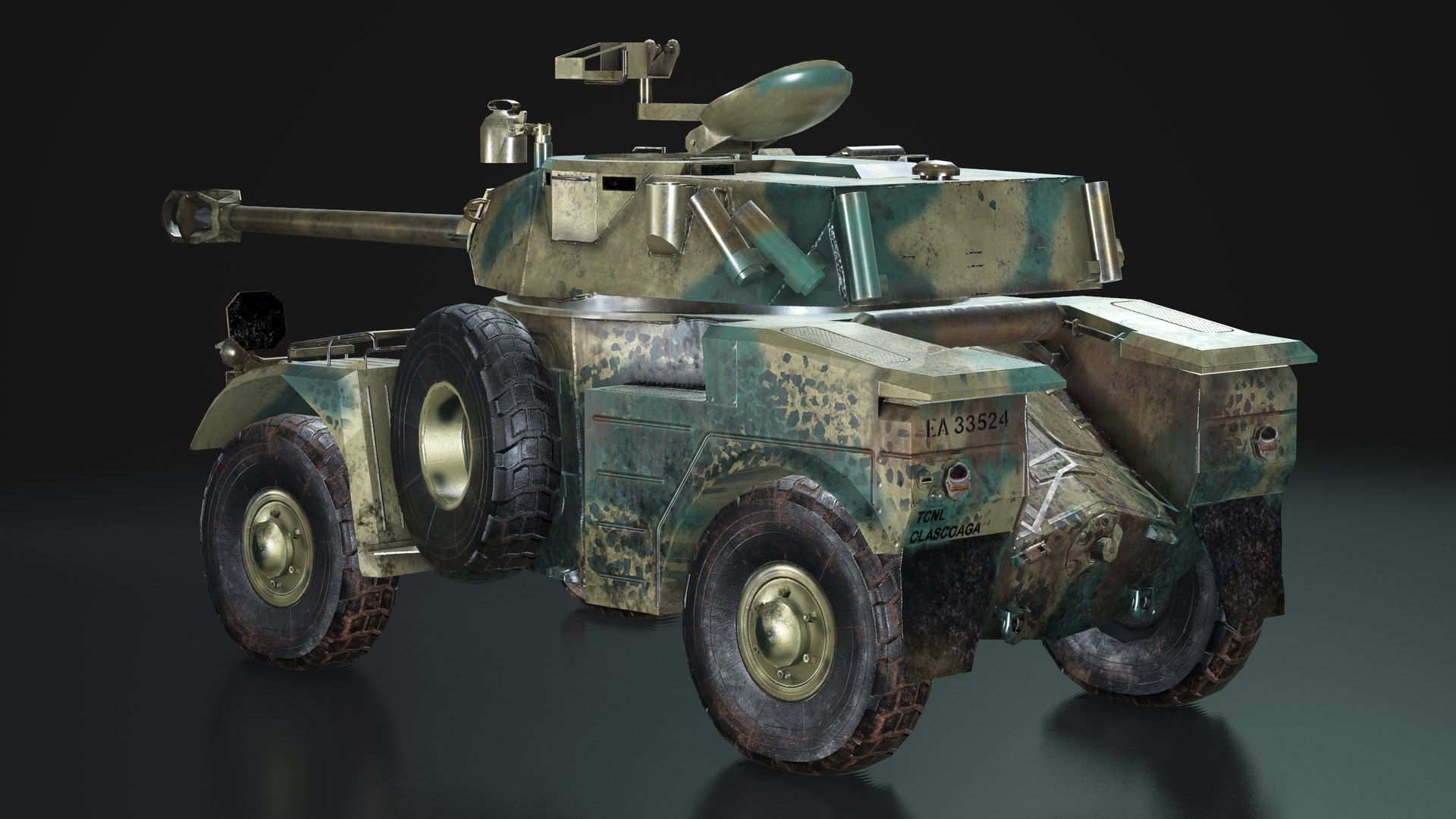 panhard aml 3d model
